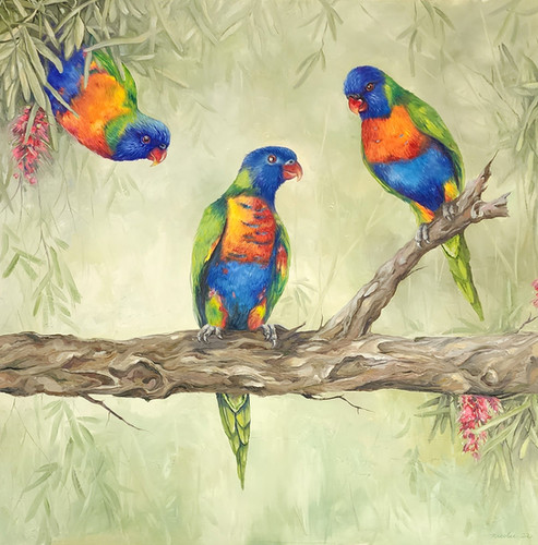 3 Lorikeets | nicoleesart
