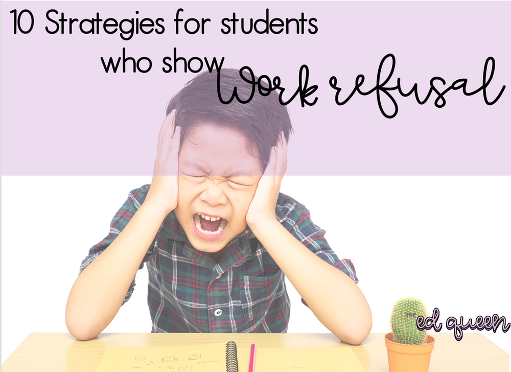 10 Strategies for Students who Show Work Refusal