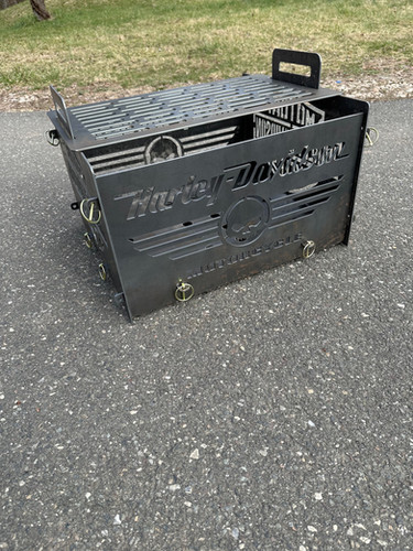 Collapsing Harley fire pit | New Hanover Fabricat