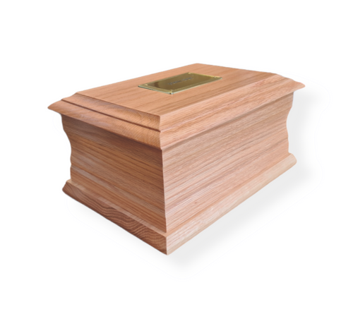 Solid Oak Casket | Wooden Ashes Casket | J G Fielder York