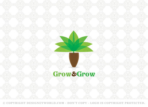 Grow and Grow Logo | DesigneyWorld
