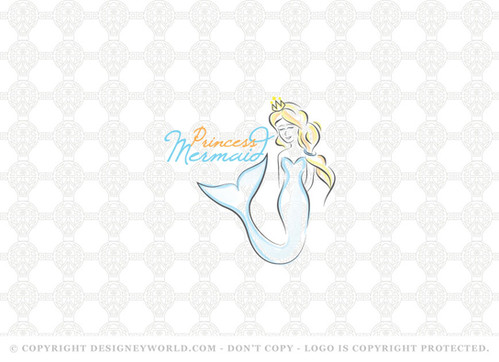 Princess Mermaid Logo | DesigneyWorld