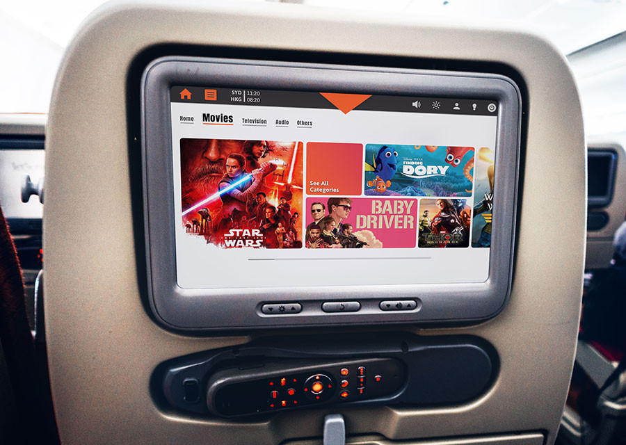 In-Flight Entertainment - UI Design | Carissa Yu
