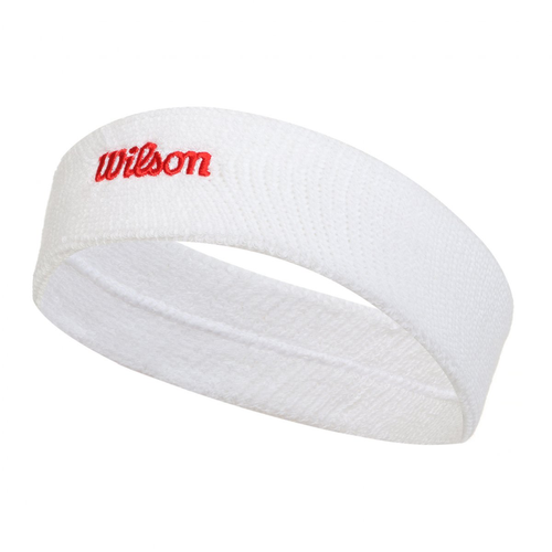 Balaca WILSON Headband Blanca Roja Unisex - WR5600110 | Draft Sport