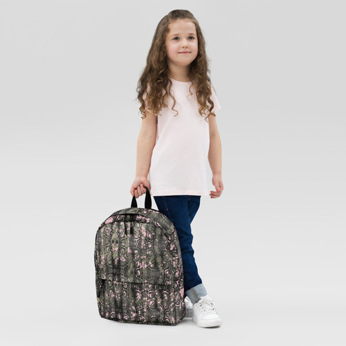 Snake Skin Pattern Backpack - Green | Zoology