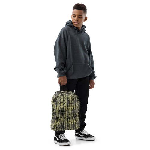 Snake Skin Pattern Backpack - Gold | Zoology