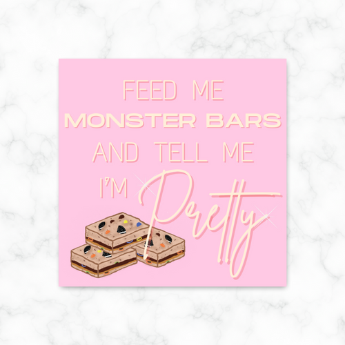 Monster Bars Greeting Card | Foodstuffs