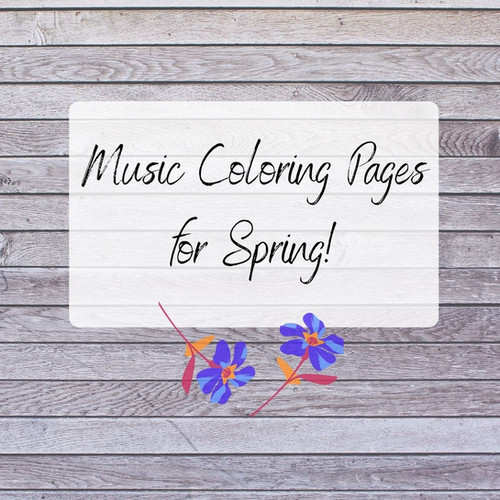 A Music Coloring Book for Spring | BerlinMusicStudio