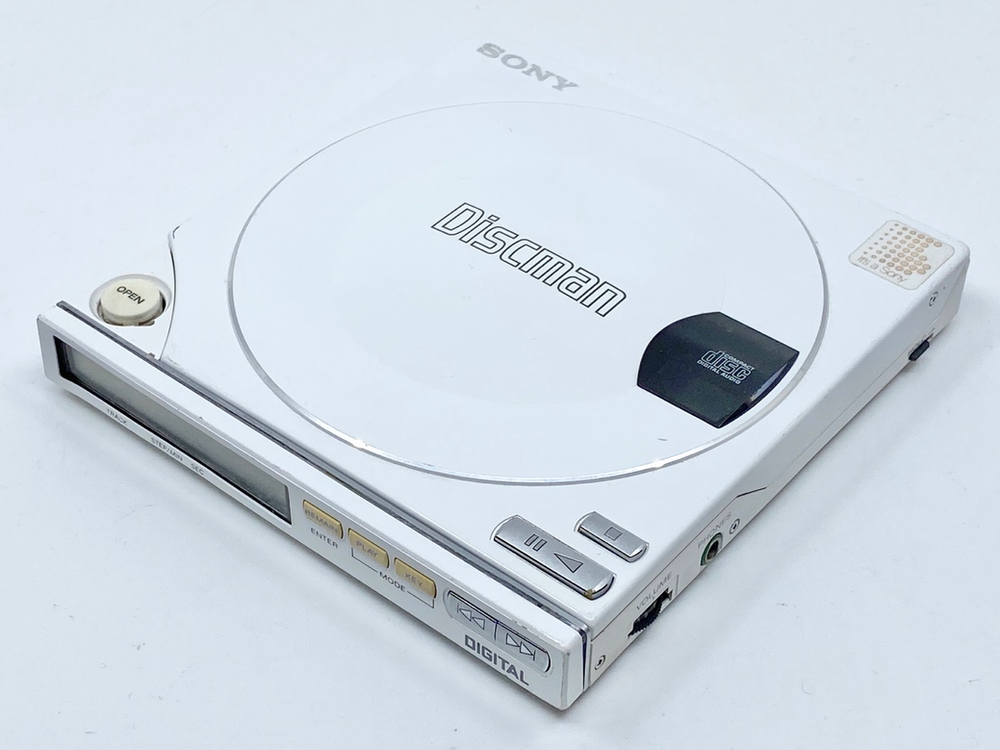 Sony Discman D-100 White Portable CD Player