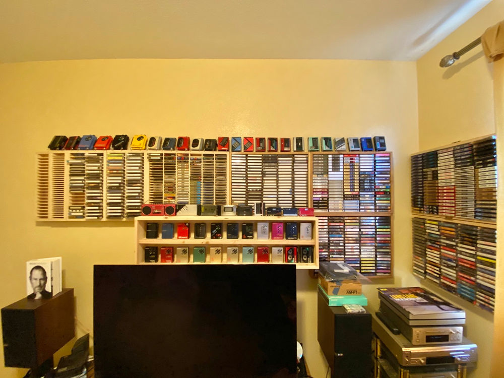 Custom Made Cassette Player Display Shelves