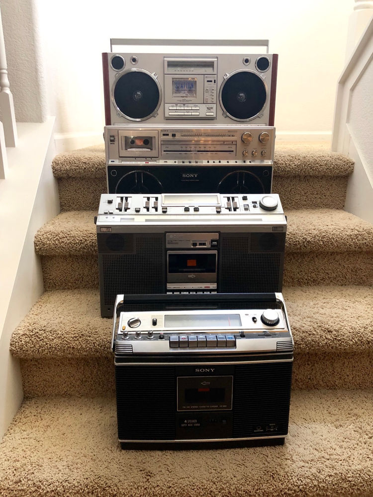Various Boomboxes Size Comparison: National RX-2700, Sony CFS-F5, CF ...
