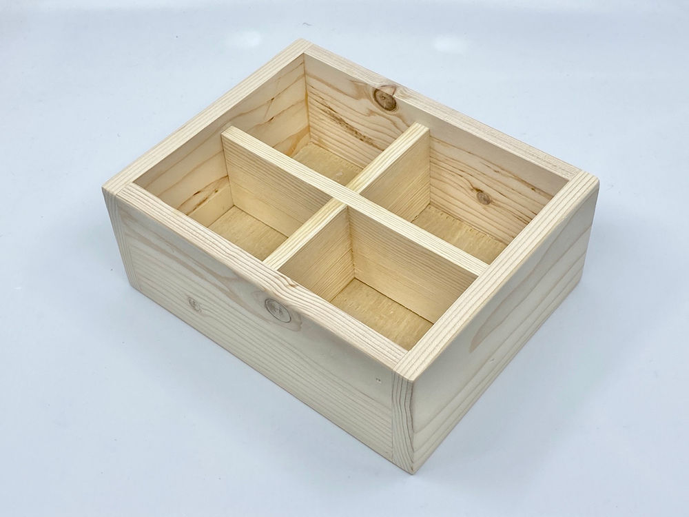 Hand Made Wooden Box for Storing Batteries
