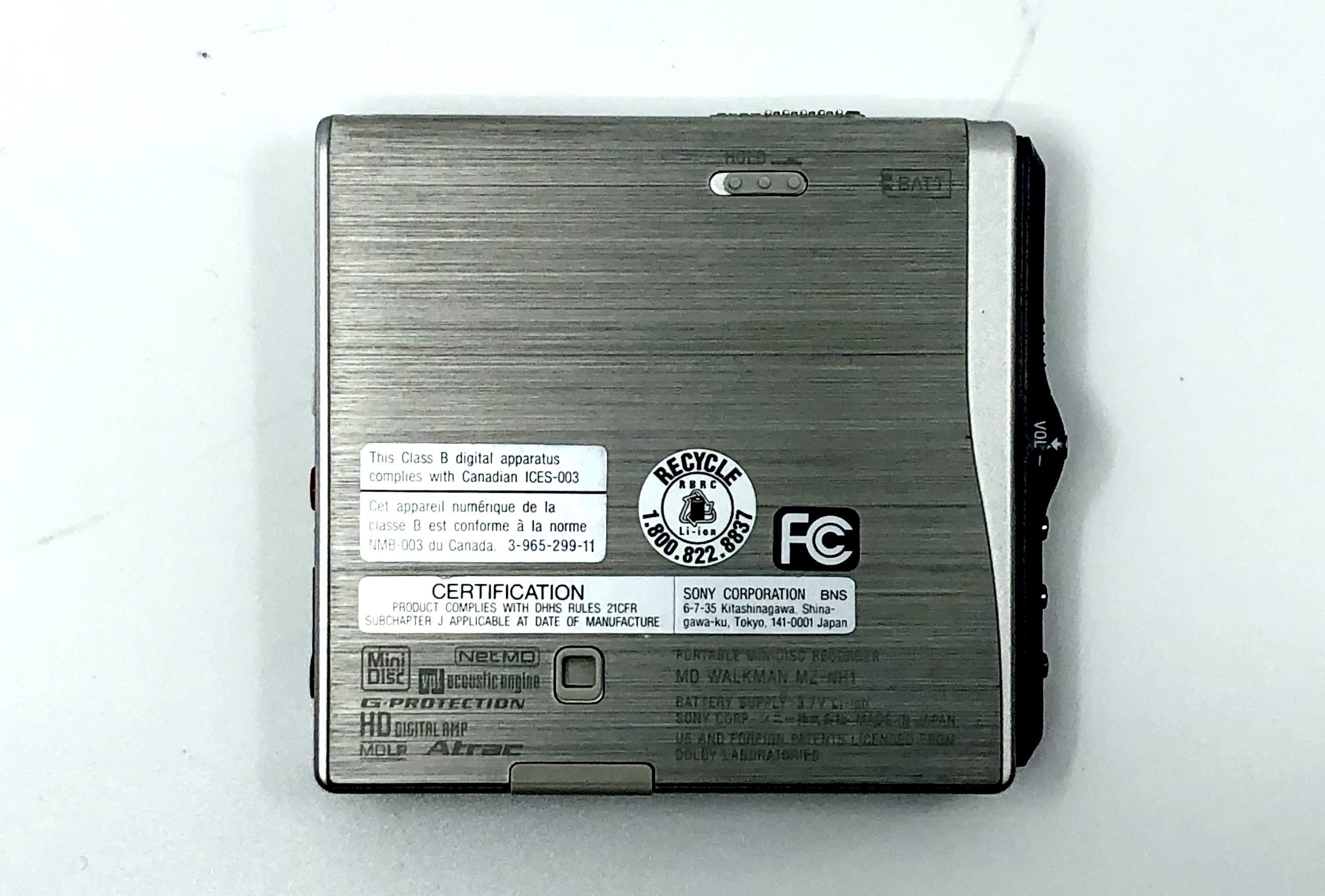 Sony MZ-NH1 MiniDisc Recorder Hi-MD