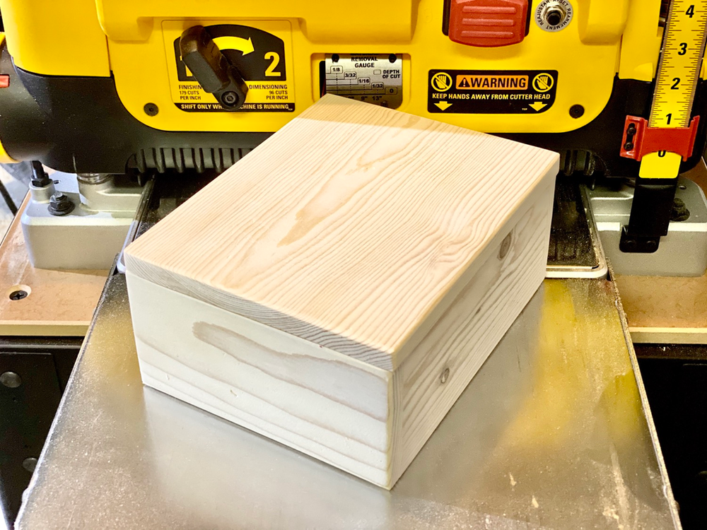 Hand Made Wooden Box for Storing Batteries