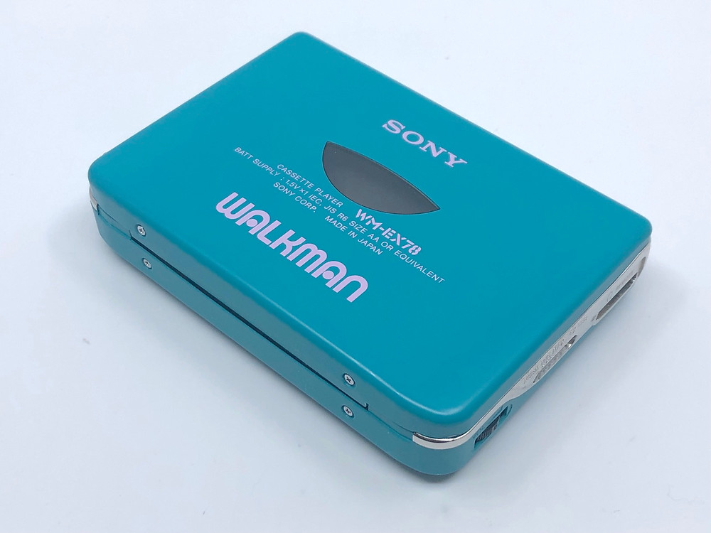Sony Walkman WM-EX78 Blue Cassette Player