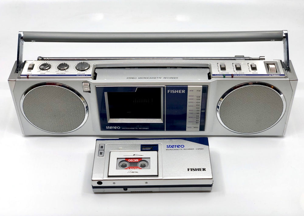 Fisher PH-M85 Stereo/Metal Microcassette Recorder system