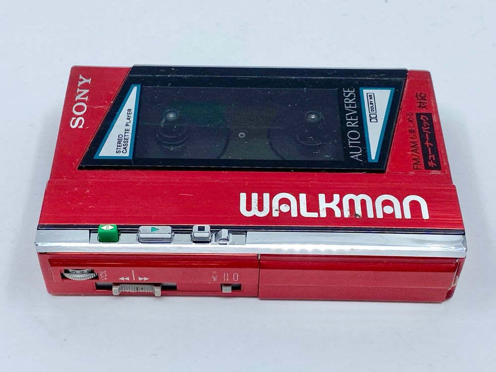 Sony Walkman WM-40 Red Portable Cassette Player