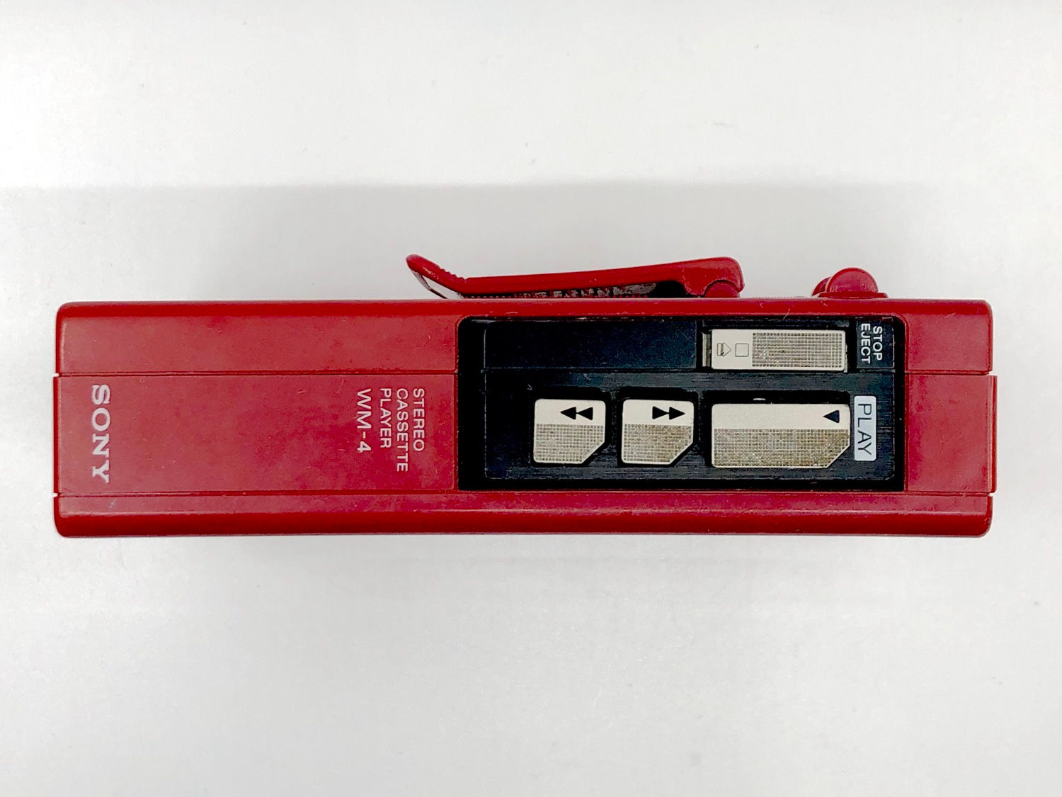 Sony Walkman WM-4 Red Portable Cassette Player