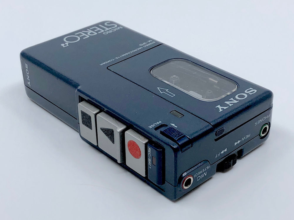Sony Walkman M-1PD Blue Stereo Microcassette Recorder