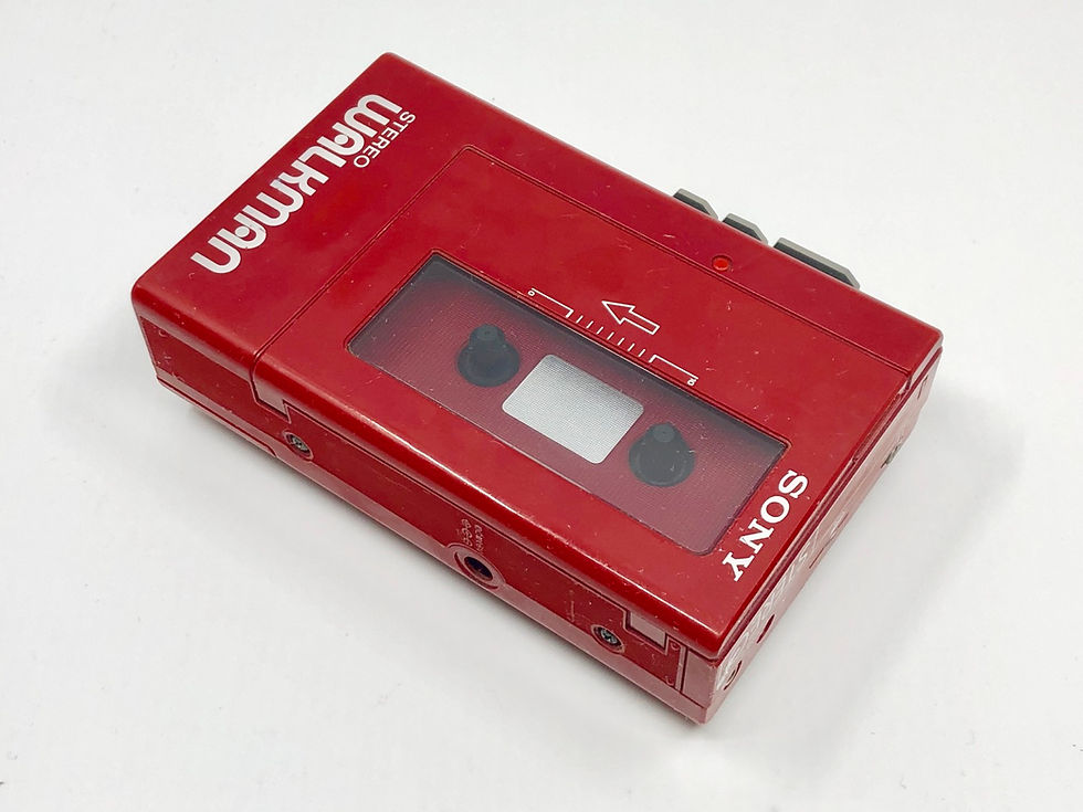 Sony Walkman WM-4 Red Portable Cassette Player