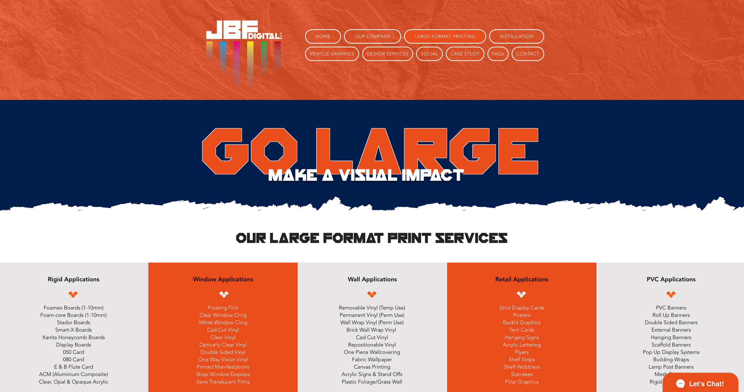 Large Format Printing | JBF Digital Ltd | Sheerness