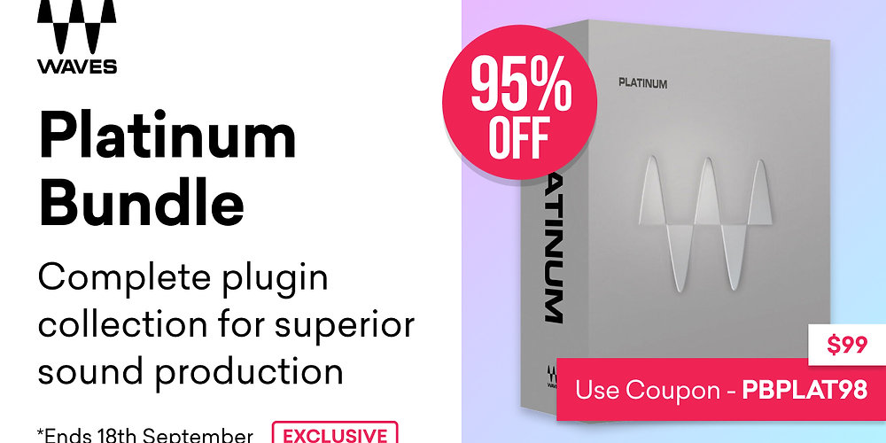 Waves Platinum Bundle is a Massive 95$ Off