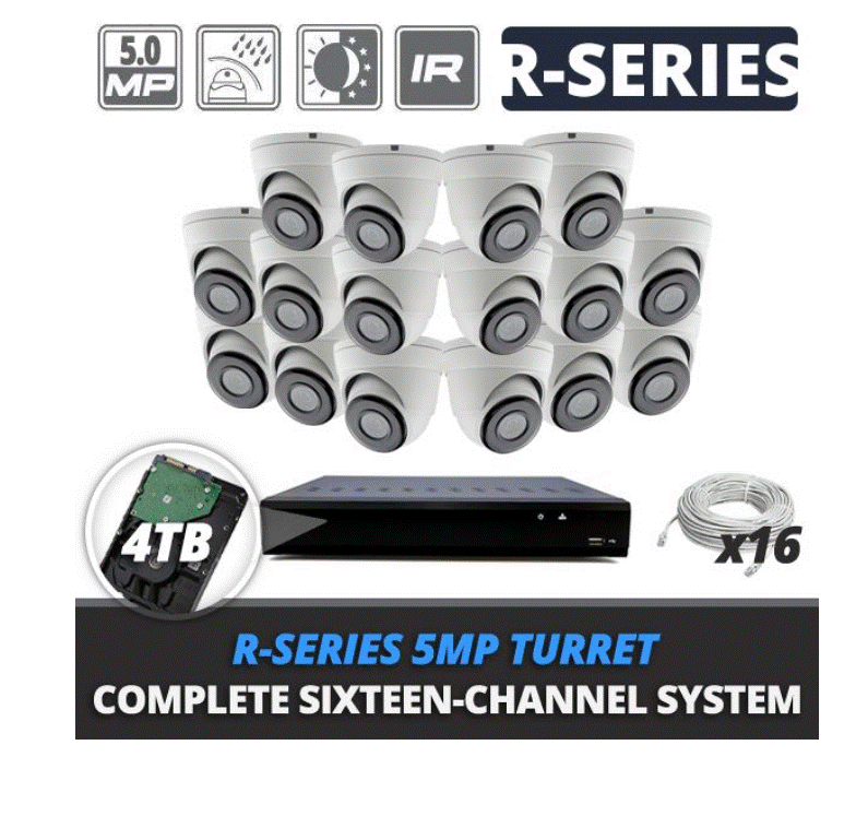 COMPLETE 16 CHANNEL IP SECURITY CAMERA SYSTEMS | Arcena Technologies