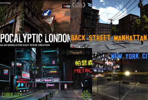 iClone Scenes Props bundle - 4 pack | 3dcourse