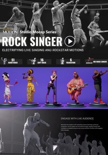 Studio Mocap Series - Rock Singer iClone v8.21 or above | 3dcourse