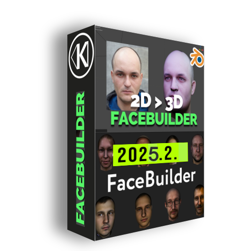 FaceBuilder 2025.2 Blender 4.3+ Unlimited | 3dcourse
