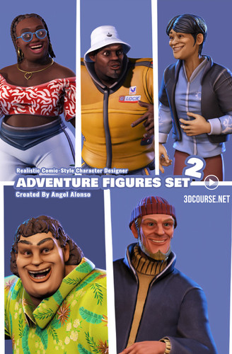 Adventure Figures Set 2 - CC 3-4 | 3dcourse