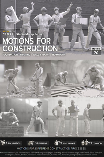 Studio Mocap - Motions For Construction (FULL) | 3dcourse