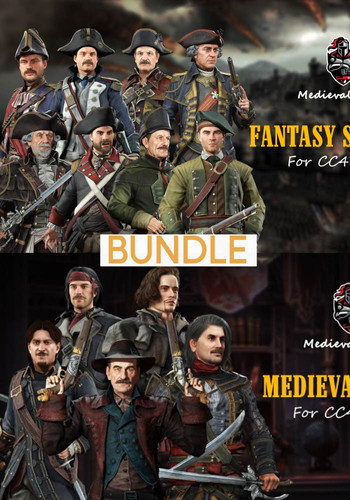 Medieval Soldier & Hero Mega Pack - CC, iClone | 3dcourse