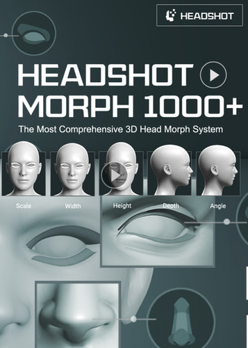 HEADSHOT MORPH 1000+ / CC4 | 3dcourse