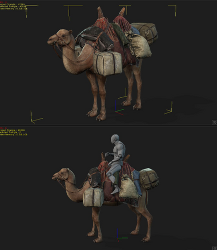Camel Fantasy iC7.93+ & Camel and Rider Animations | 3dcourse