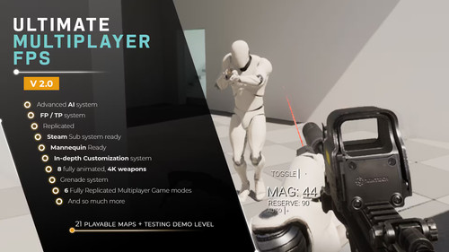 Ultimate Multiplayer FPS Kit V2 Unreal Engine 5 | 3dcourse