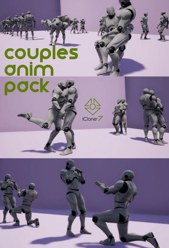 Couples Anim Pack (iClone 7.93 or UP) | 3dcourse