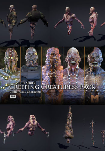 Creeping Creatures Pack (+33 Motion) - CC v3.40+ iC v7.90 | 3dcourse