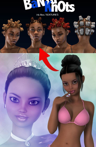 BANTU KNOTS + Hair & Alternative Textures | 3dcourse