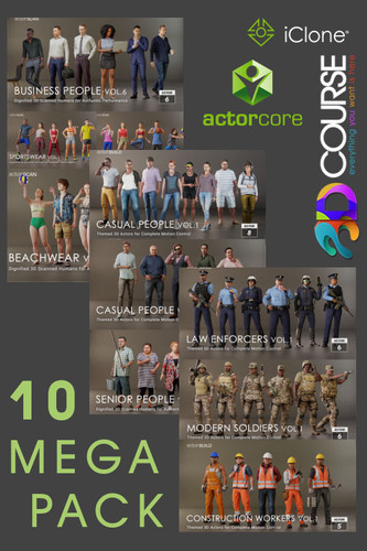 Actorcore Characters - Bundle 10 Mega Pack #2 | 3dcourse