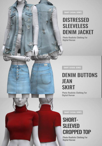 Realistic Clothing pack - CC4, iclone 8 | 3dcourse