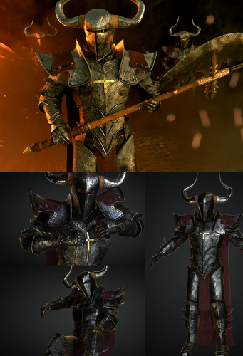 High Quality Shadow Knight Armor - CC, iClone | 3dcourse