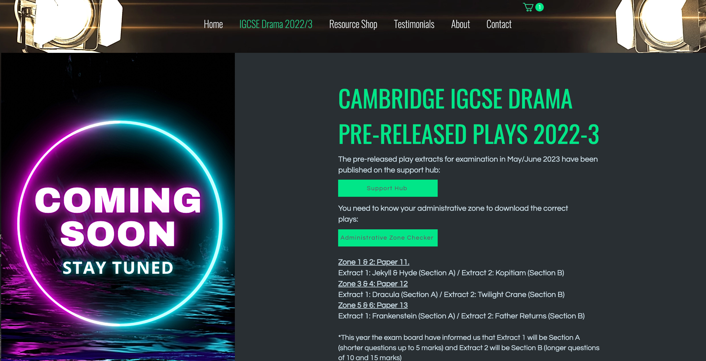 IGCSE Drama 2025-26 | THE UNDERSTUDY