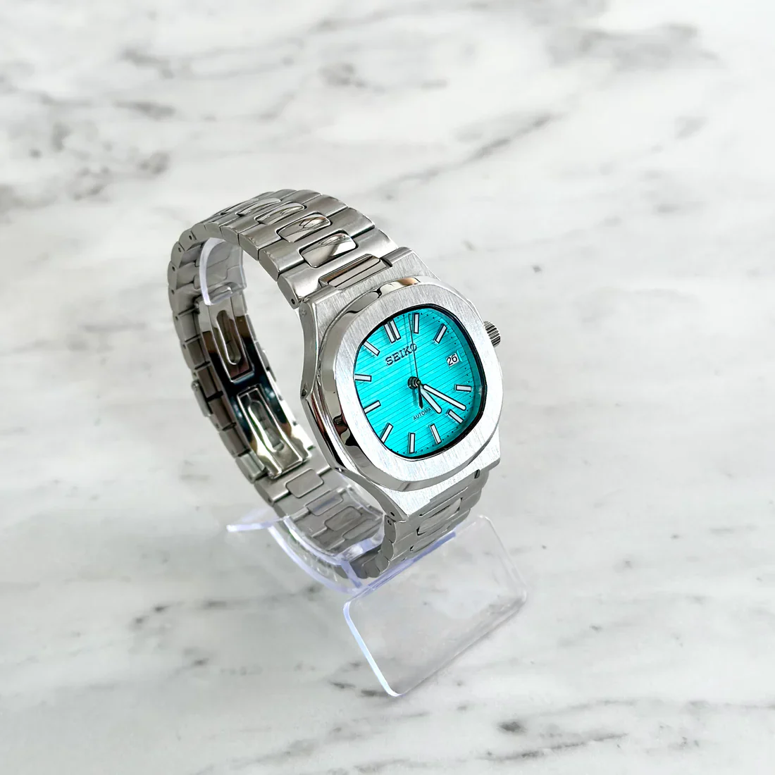 Seiko Mod Nautilus Tiffany | DPR Watch