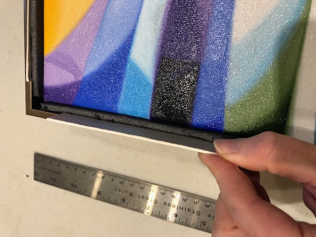 How to Install A Stretched Canvas into a Float Frame in 6 Easy Steps