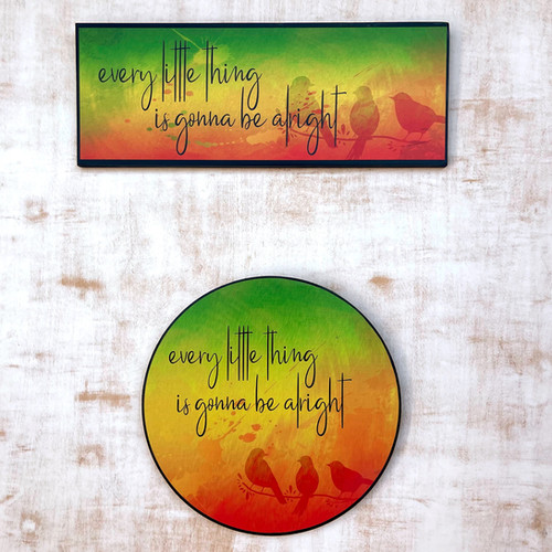 Reggae Vibes: 'Every Little Thing' Caribbean Vibrant Colors Sign ...