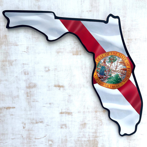 Sunshine State Pride - Florida State Flag Sign | Custom Salty Signs