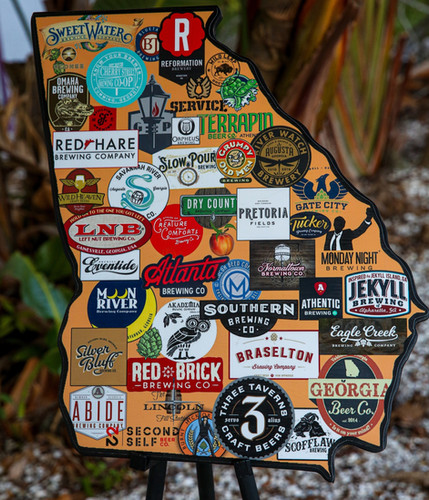 Georgia Local Breweries Sign Celebrates Craft Beer Culture! | Custom ...