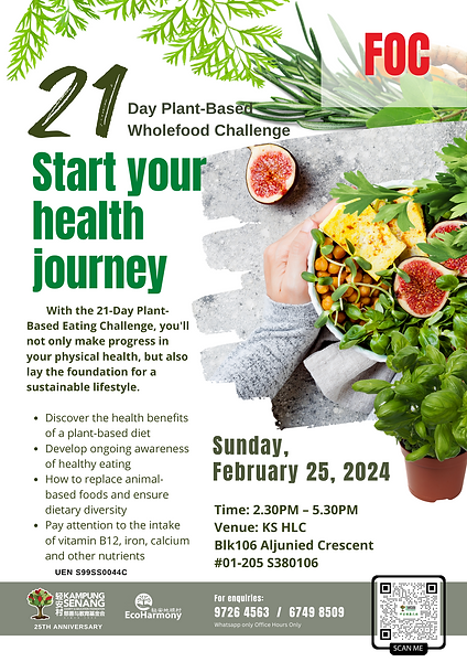 21 Days Plant Based Challenge | Kampungsenang