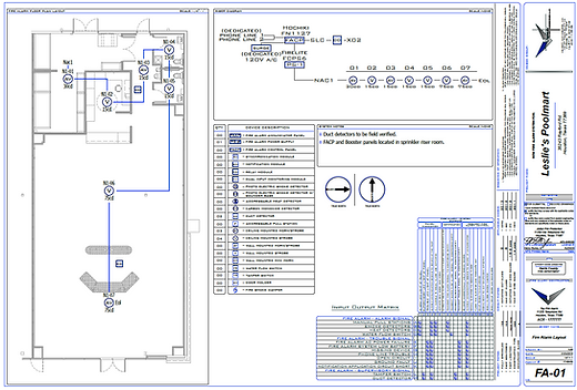 how to draw fire alarm plans
